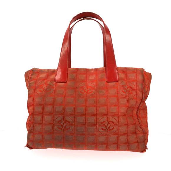 CHANEL | Bags | Chanel Shoulder Bag In Red Fabric | Poshmark